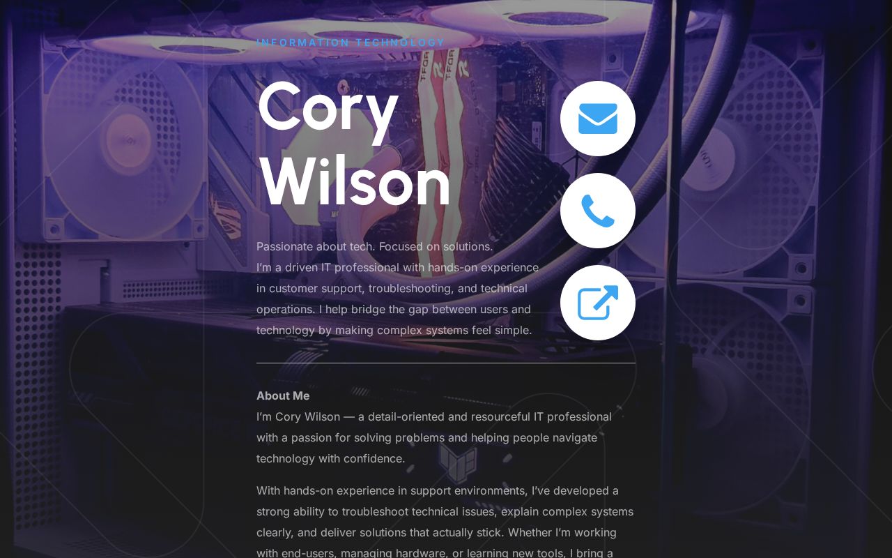 Cory Wilson Portfolio